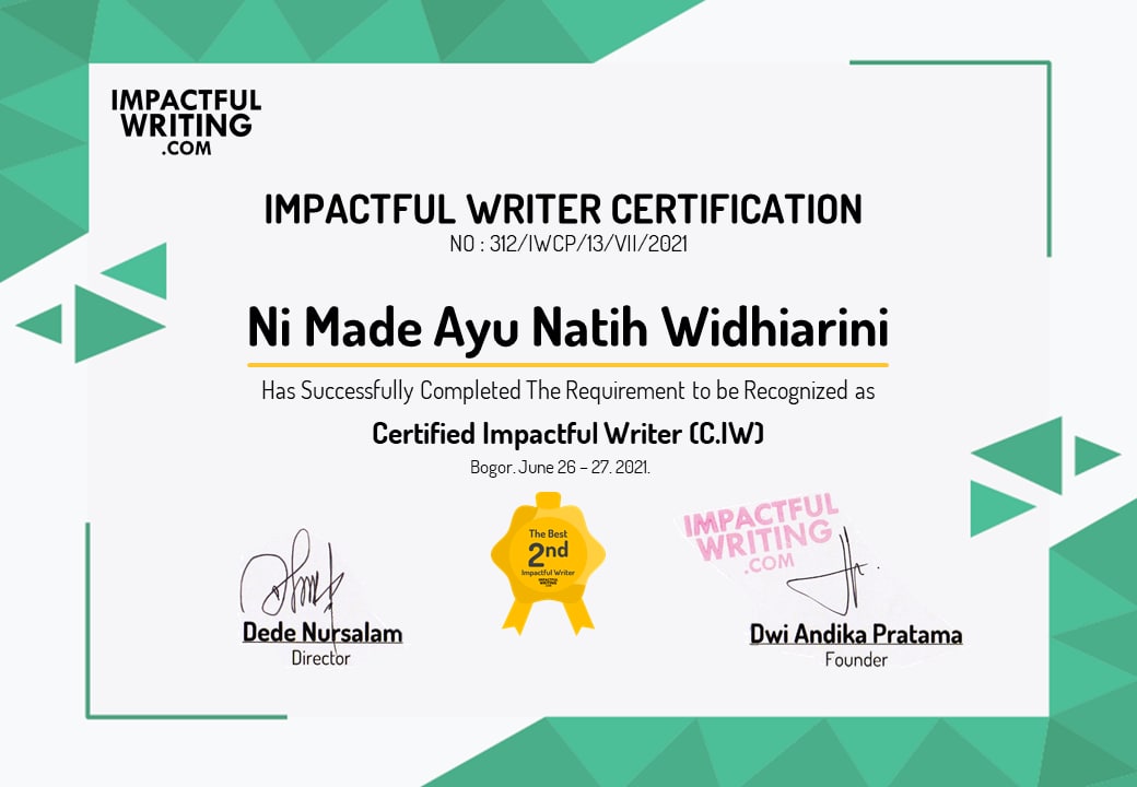 √ Bagaimana Menjadi Impactful Writer? - Media Berekspresi & Berbagi