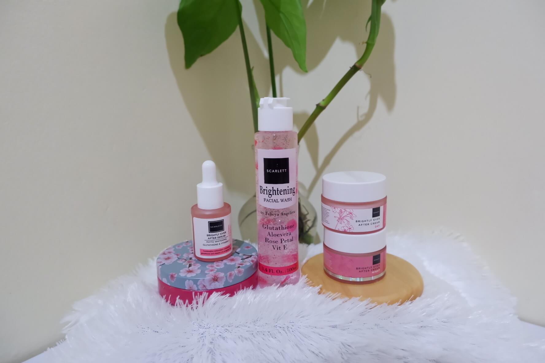 Cerah dan Glowing dengan Scarlett Whitening Face Care Brightly Series