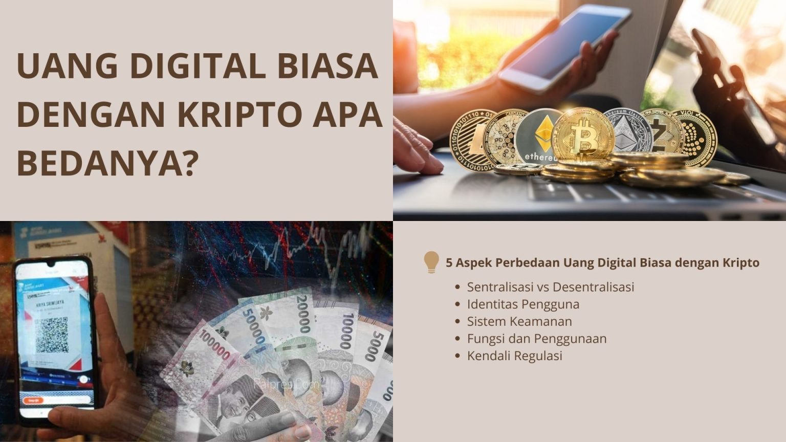 √ Menilik Perbedaan Uang Digital Biasa dengan Kripto